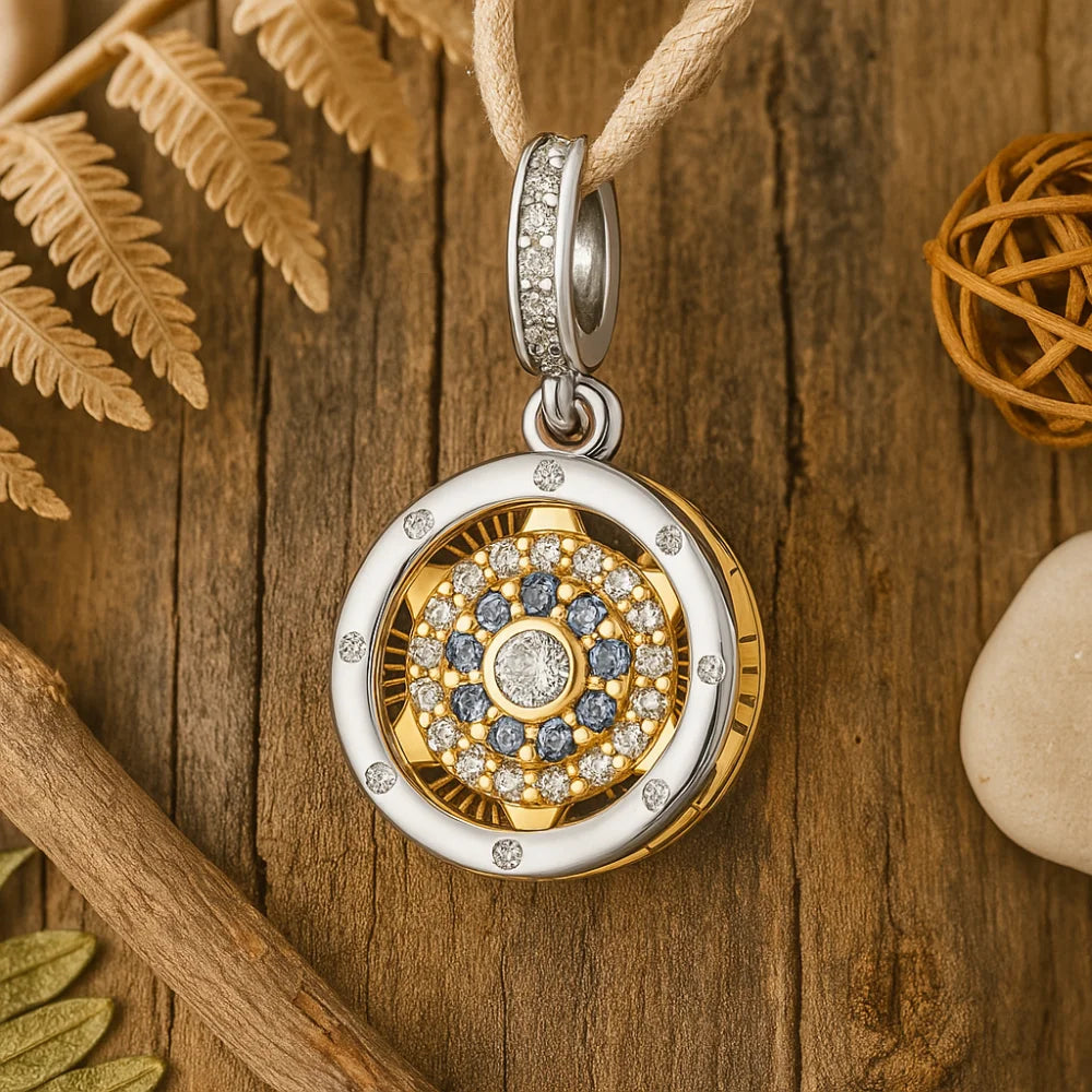 Diamond Evil Eye Charm | Evil Eye Aura