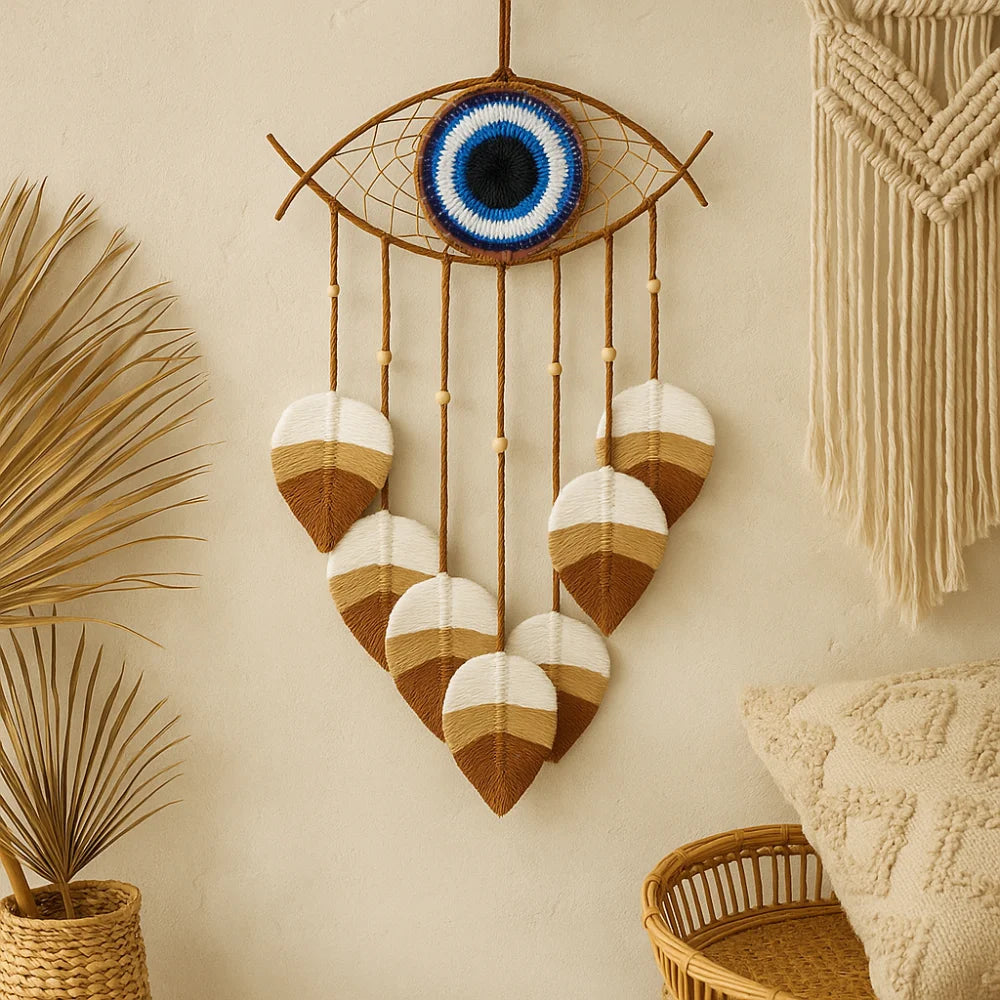 Evil Eye Leaf Dream Catcher | Evil Eye Aura