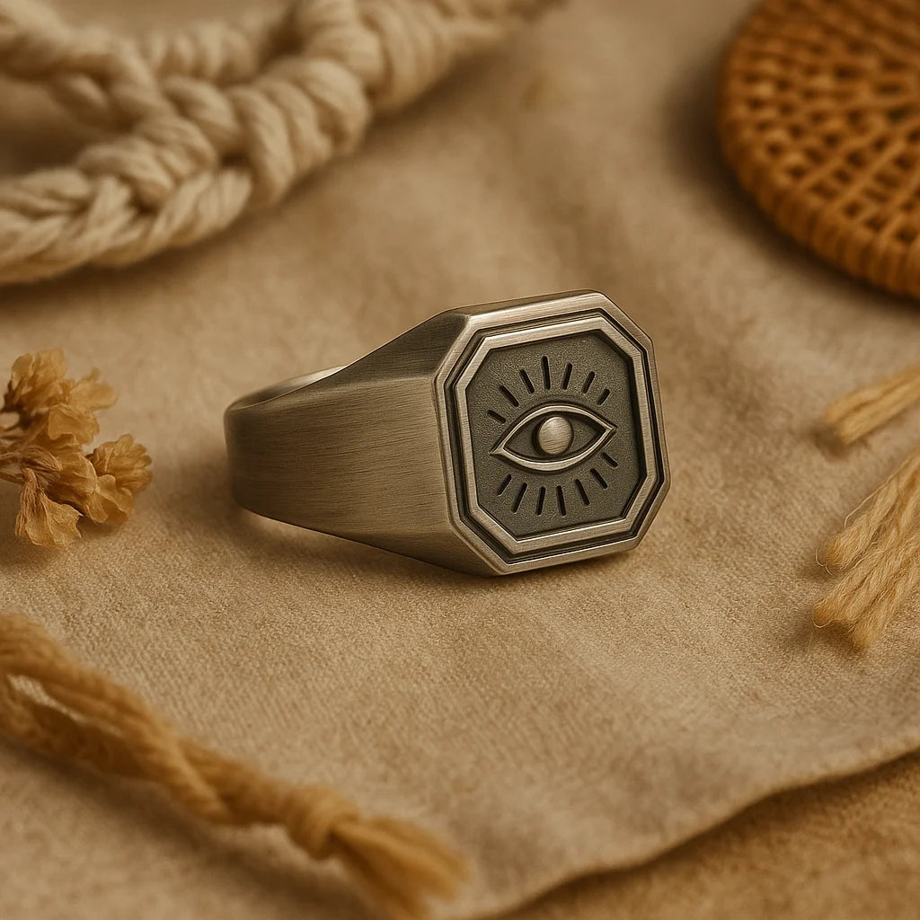 Evil Eye Signet Ring | Evil Eye Aura