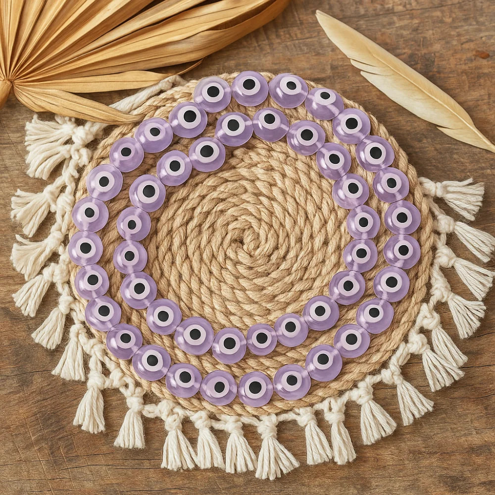 Purple Evil Eye Beads | Evil Eye Aura